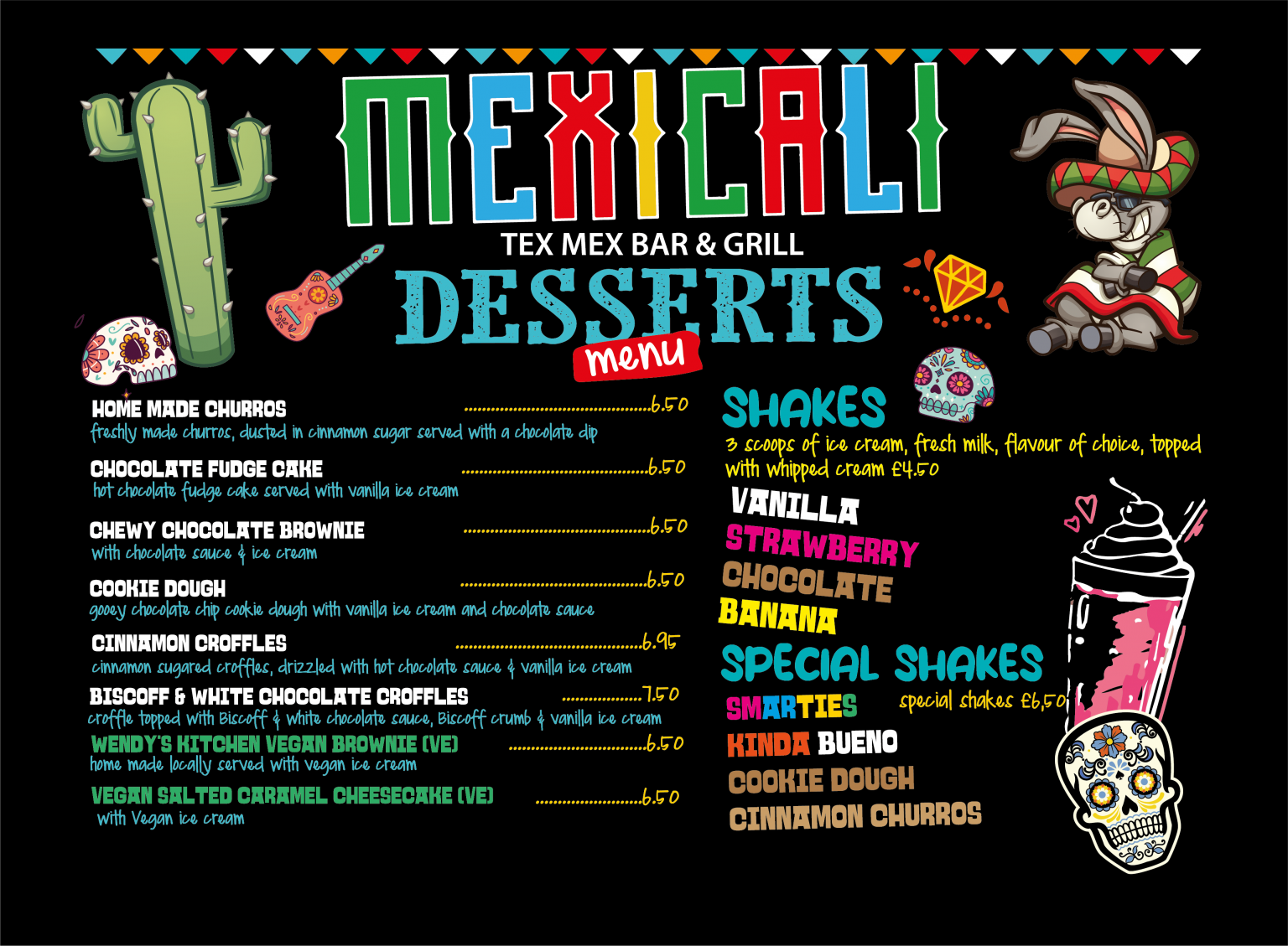 Dessert Menu – Mexicali